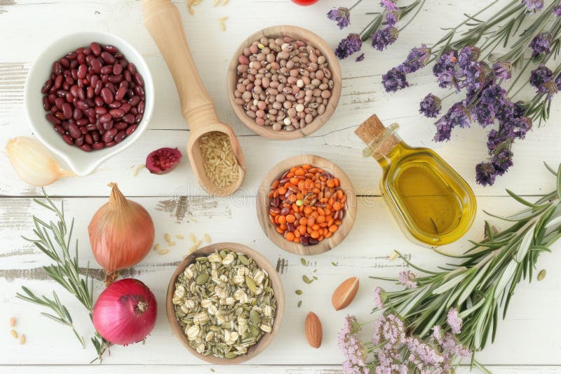 A Table Filled with Assorted Food Bowls, Perfect for Food and Nutrition ...