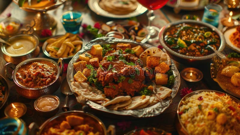 A Table Filled with a Diverse Selection of Food. Great for Food-related ...