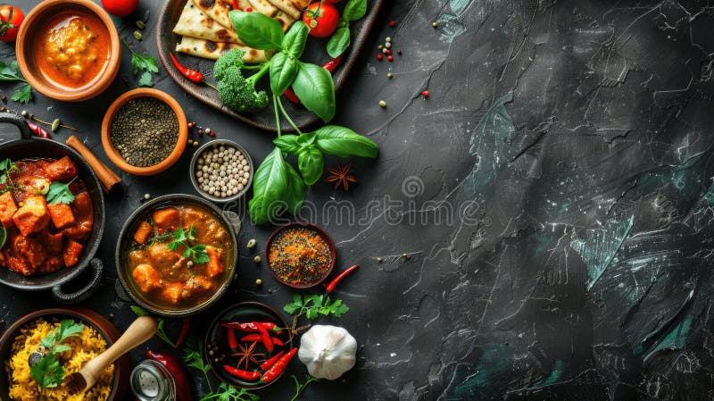 A Table Filled with a Diverse Selection of Food Items. Great for Food ...