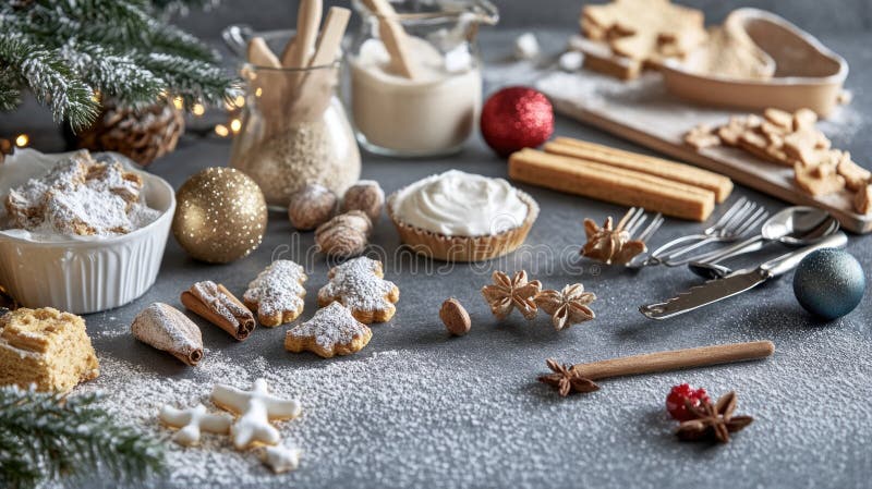 A Table Filled with Festive Treats and Snacks Stock Image - Image of ...