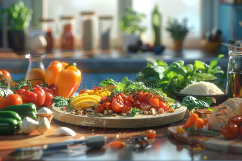 A Table Filled with Multiple Types of Food Including Main Courses ...