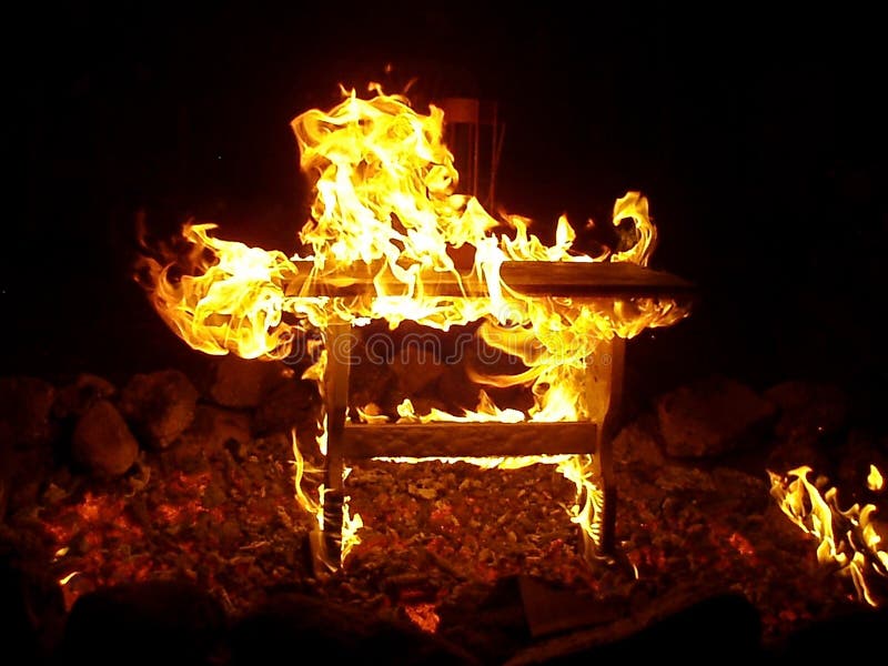 Table on Fire stock image. Image of fire, curls, flames - 191476515