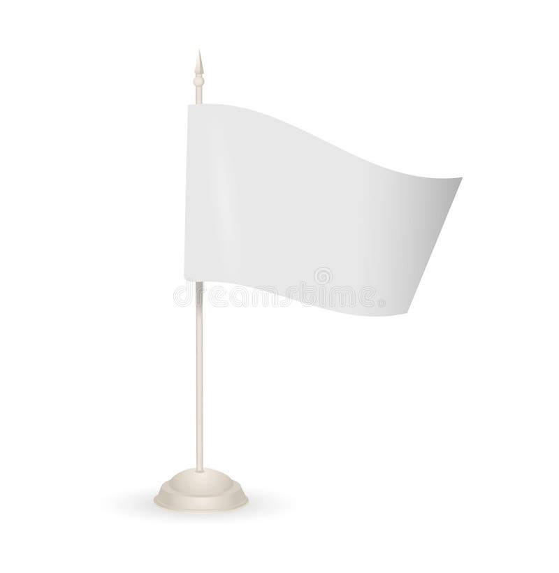 Table Flag Mock-up. Vector Flag Isolated on Transparent Background ...