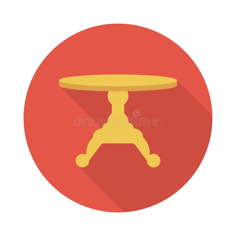 Table flat vector icon stock vector. Illustration of flat - 157447884