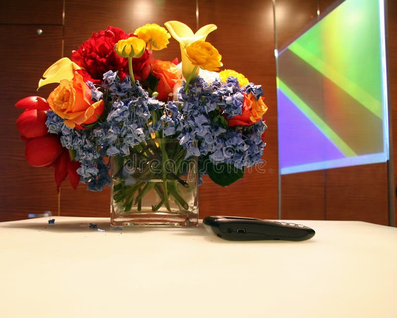 Table with Flowers stock image. Image of blackberry, black - 1564713