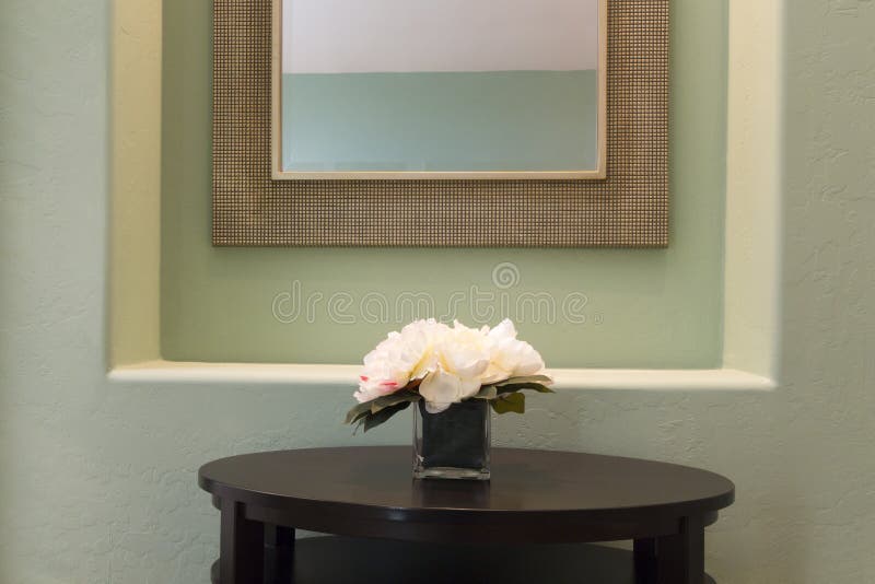 Table with Flowers stock photo. Image of table, inside - 48386528
