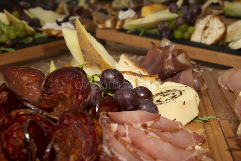 Table with food stock image. Image of event, dinner - 154921945