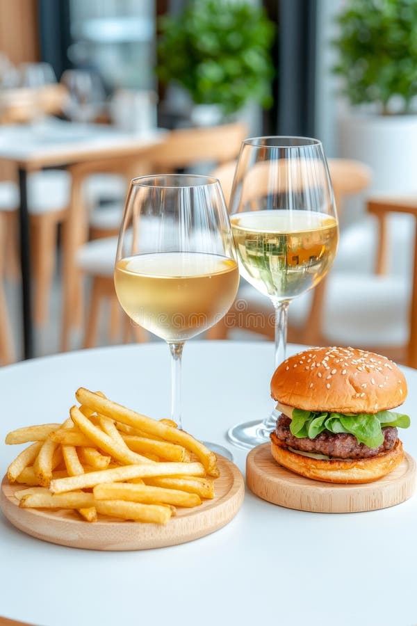 Table of Food and Beverages, Savoring the Dining Experience. Stock ...