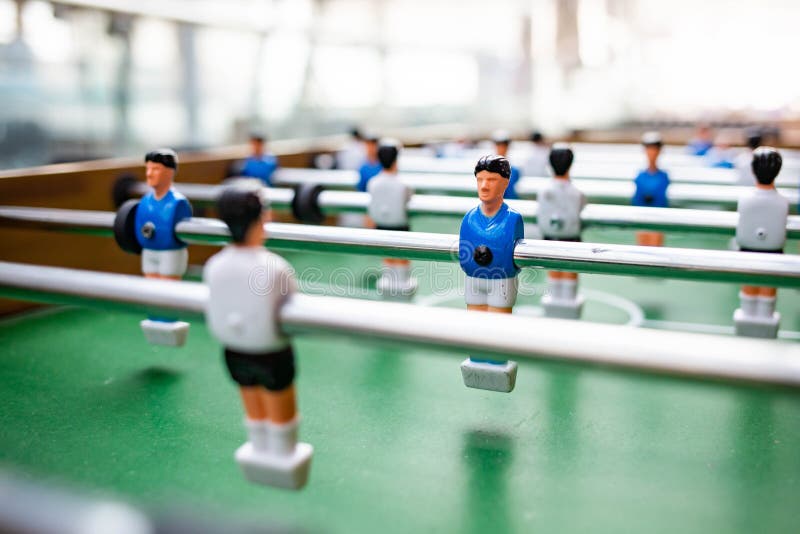 Table Football Competition Concept with Team Play Stock Image - Image ...