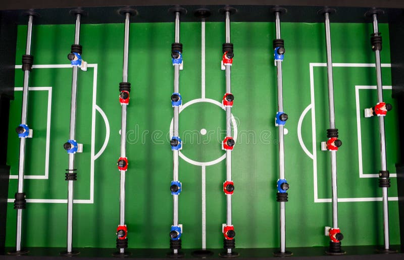 Table football, foosball stock image. Image of closeup - 141214983
