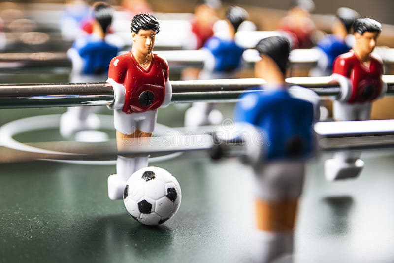 Table football game stock image. Image of match, game - 127378797