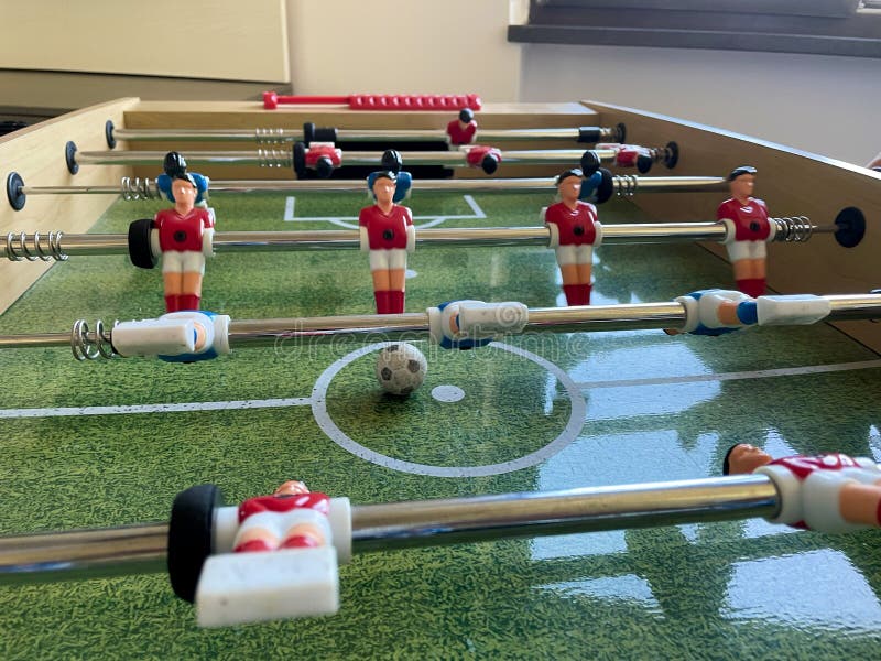 Table football match stock photo. Image of table, pitch - 289990908