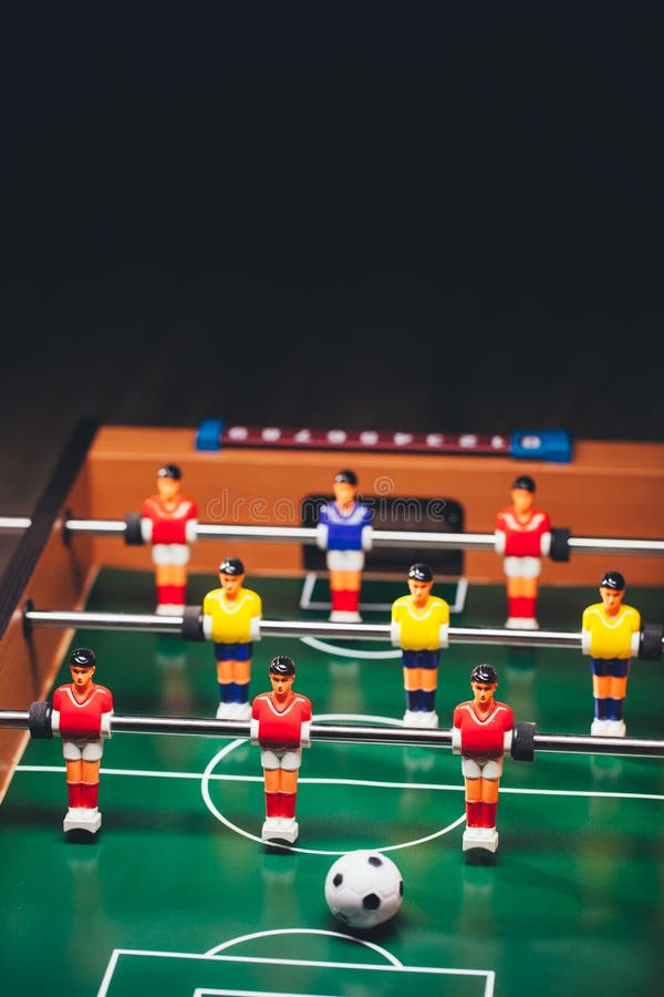 Table Football Soccer Game (kicker) Stock Image - Image of detail ...