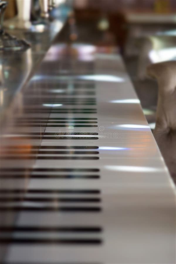 Table in the Form of Piano Keys or Piano Stock Image - Image of musical ...