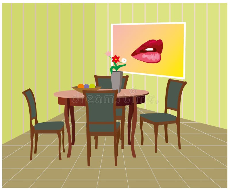 Four Chairs in a Row stock illustration. Illustration of chairs - 4646139