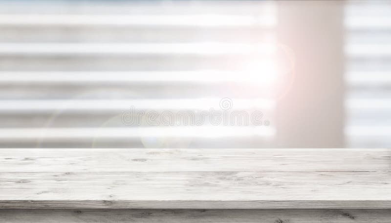 Office Table with Modern Window Stock Image - Image of indoors, concept ...