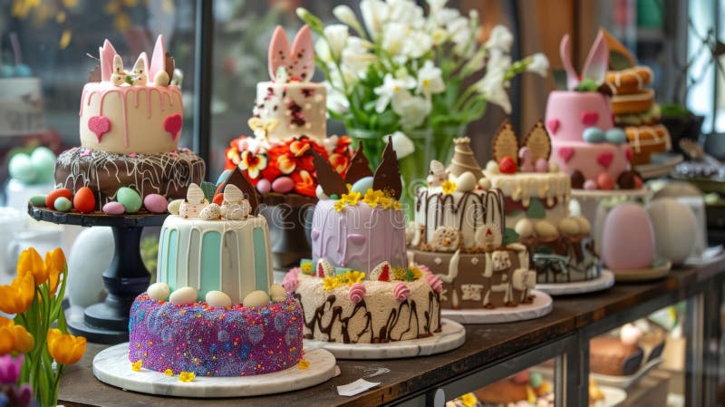 Table Full of Assorted Cakes Stock Photo - Image of cream, tasty: 314251240