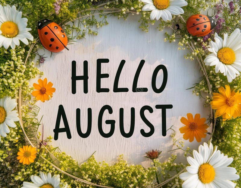A Table Full of Food with a Sign that Says "Hello August" Above it ...