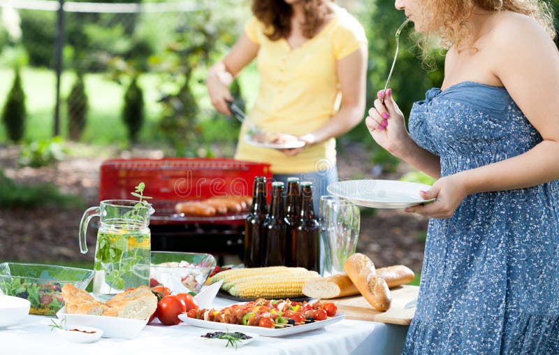 Table full of food stock photo. Image of leisure, dish - 54907404