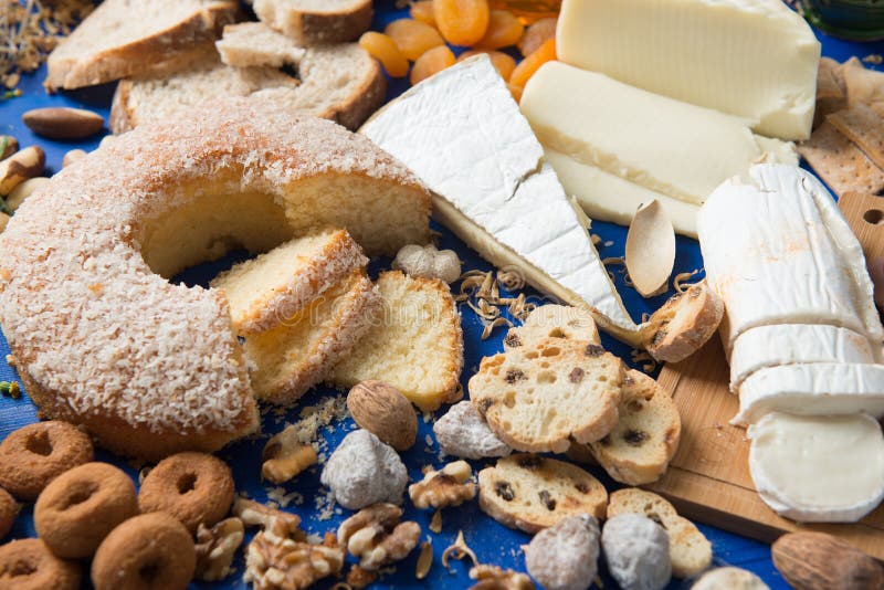 Table Full of Homemade Sweets for Breakfast or Snack Stock Photo ...