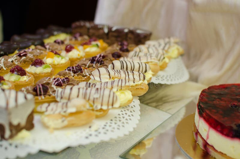 Catering sweets stock image. Image of cake, holiday - 100268669