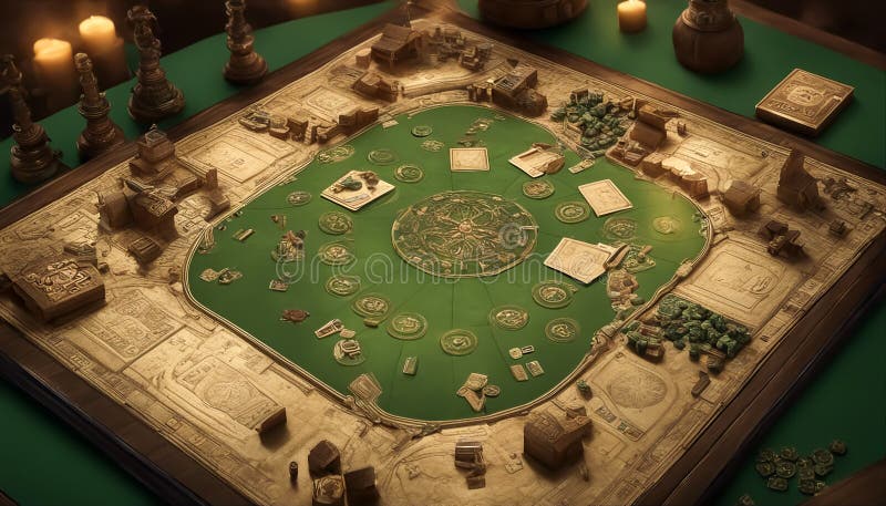 Table Game. Magic Game. Mystical Old Figures. AI Generated Stock ...