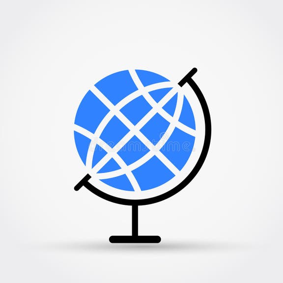 Table globe icon stock vector. Illustration of globe - 100918996