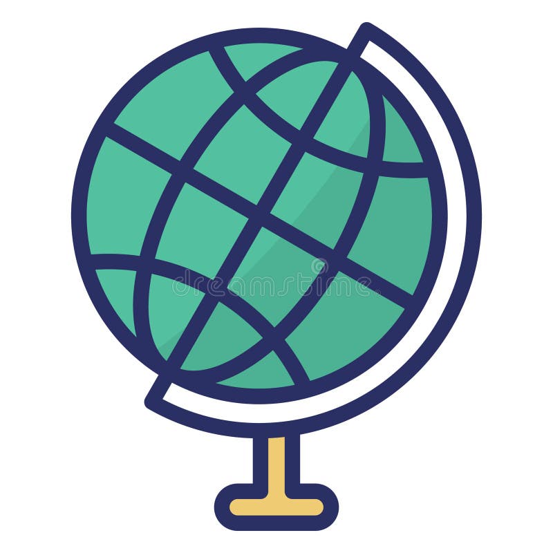 Table Globe Isolated Isolated Vector Icon Easily Editable Easily ...