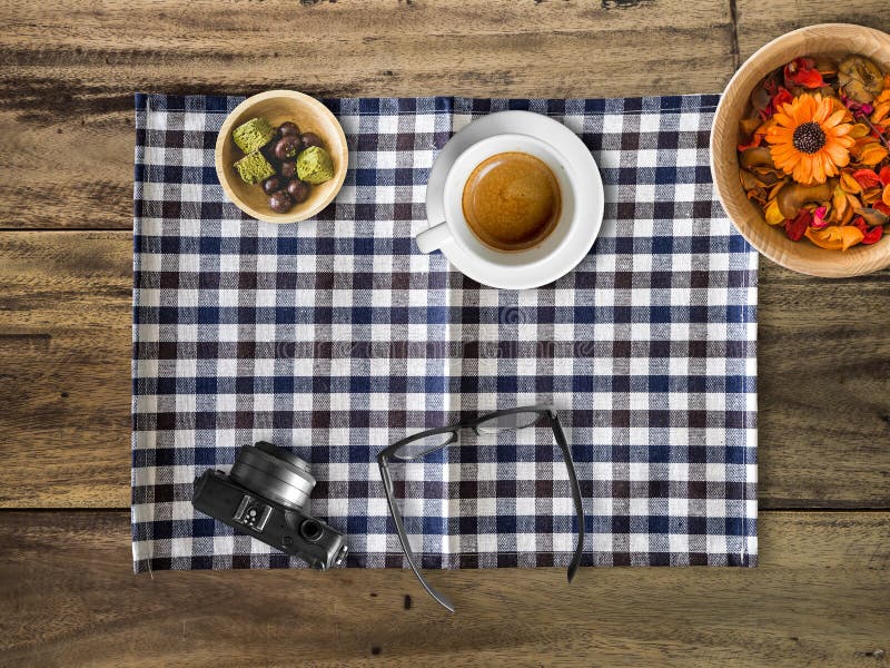 Table of hipster. stock photo. Image of background, chocolate - 76277274