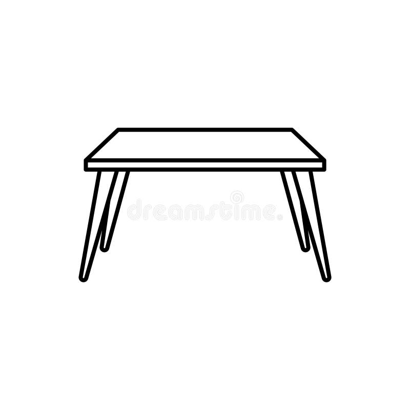 Table Icon Design Template Vector Isolated Illustration Stock Vector ...