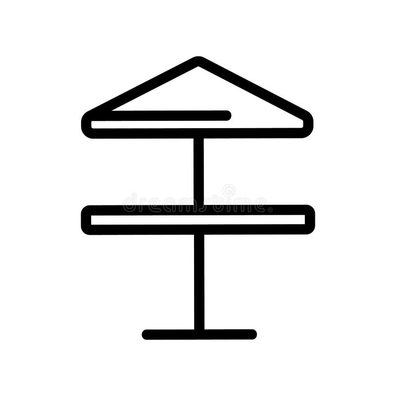 Table Icon Vector. Isolated Contour Symbol Illustration Stock Vector ...