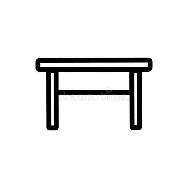 Table Icon Vector. Isolated Contour Symbol Illustration Stock Vector ...