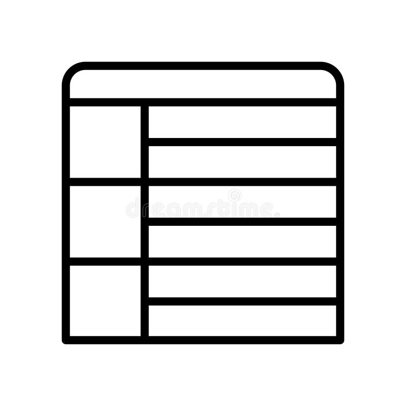 Table Icon Vector Isolated on White Background, Table Sign , Office ...