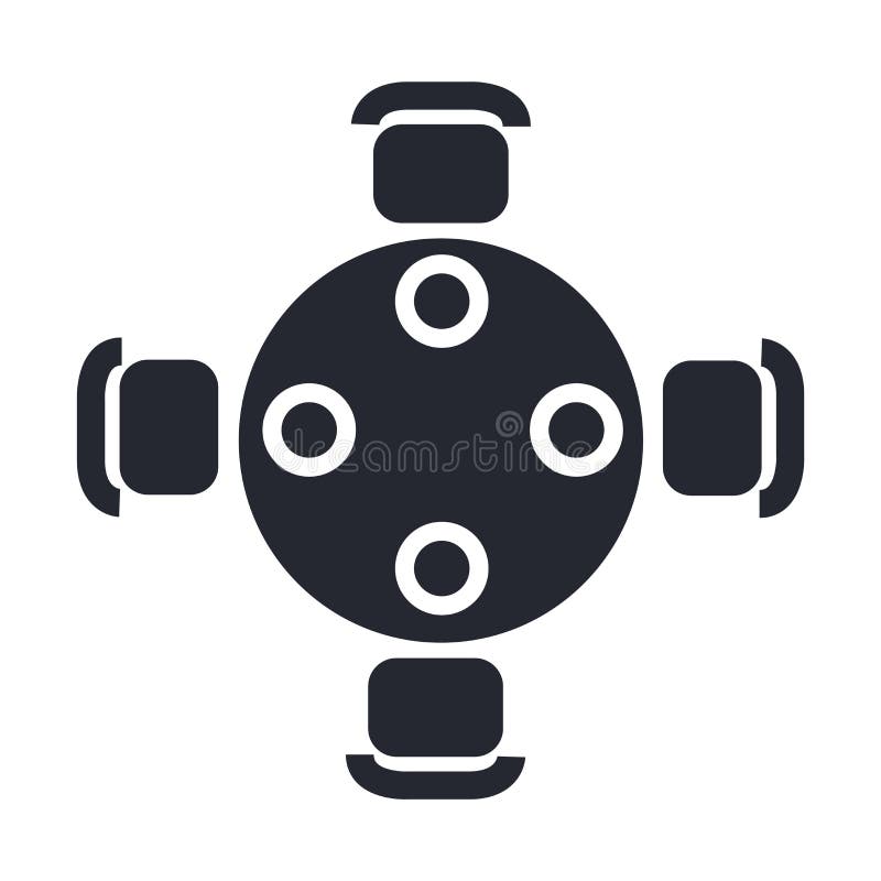 Table Icon Vector Sign and Symbol Isolated on White Background Stock ...