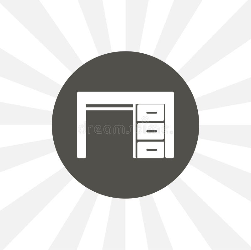 The Table Icon. Workplace Isolated Icon. Education Design Element Stock ...