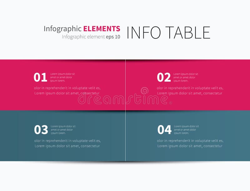 Table Infographic De Vecteur Illustration de Vecteur - Illustration du ...