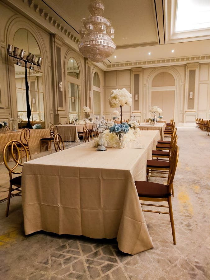 Table for invited guests stock photo. Image of cristal - 239998100