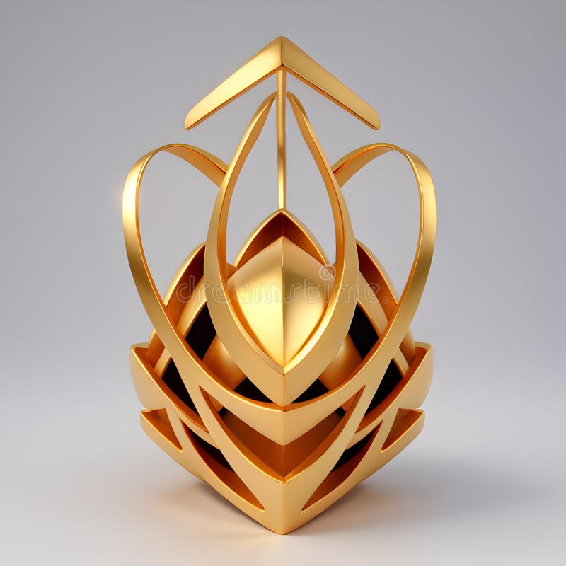 Table jewellery in gold. stock illustration. Illustration of beautiful ...