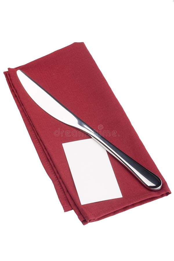 Table knife stock image. Image of utensil, napkin, romantic - 18494437