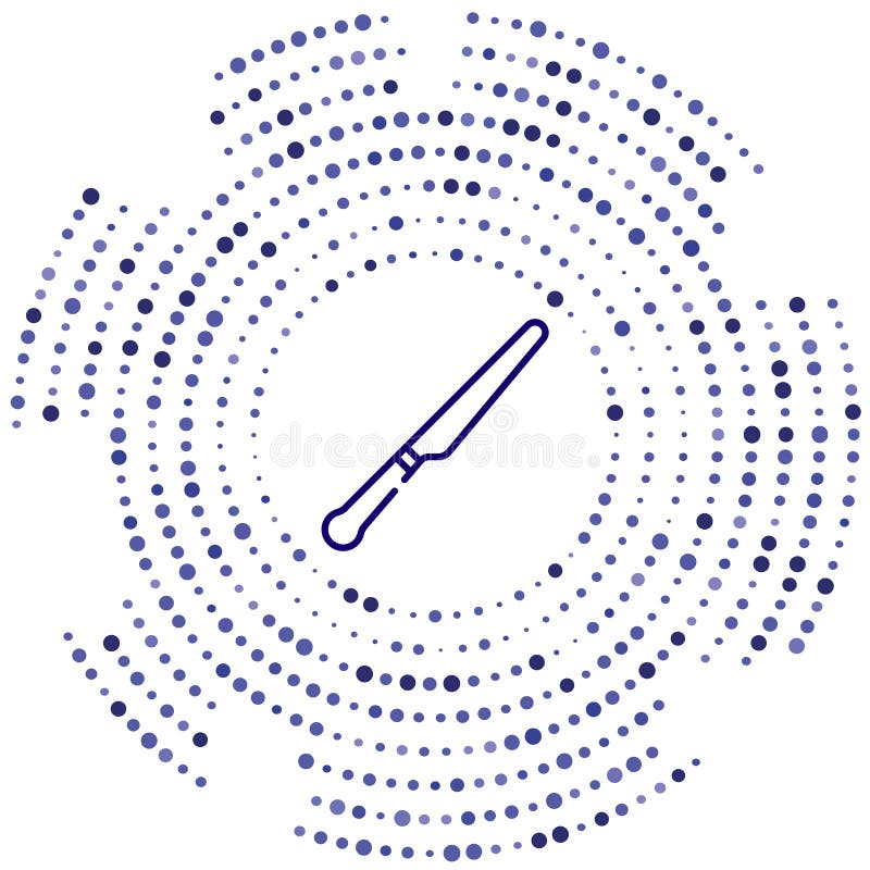 Table Knife Vector Icon. Table Knife Editable Stroke Stock Vector ...