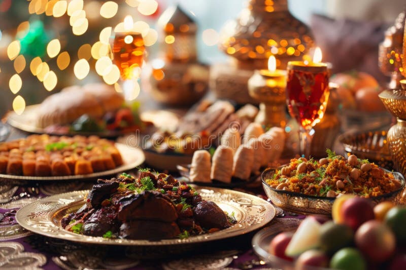 Lavish Iftar Feast Spread To Celebrate Ramadan Evenings in Traditional ...