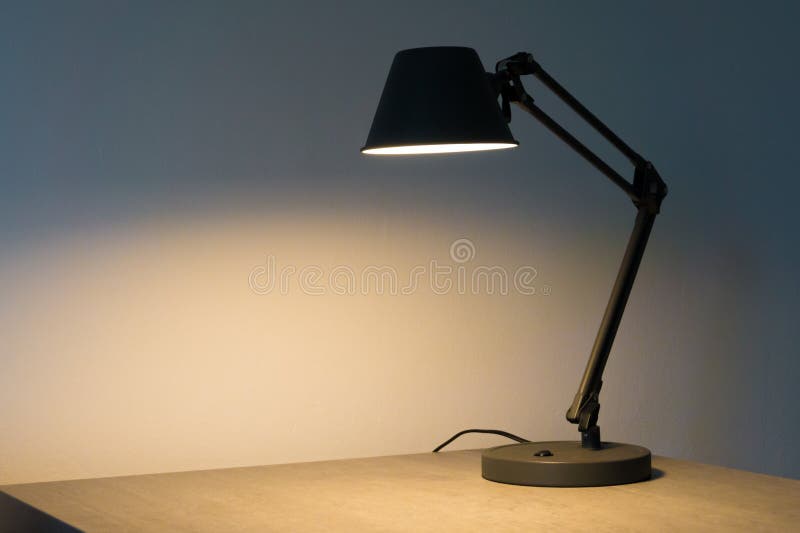 A table lamp stock image. Image of metallic, domestic - 101719859