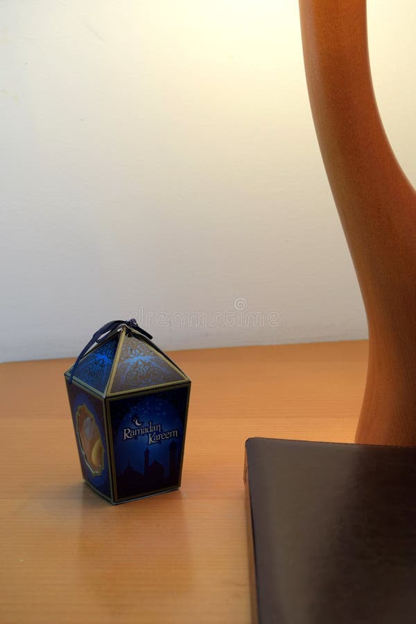 Table Lamp beside the Book with Pencil Stock Photo - Image of form ...