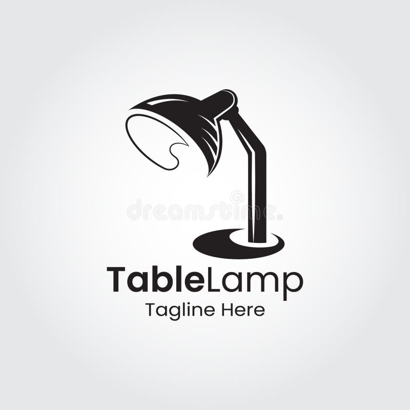 Table Lamp, Desk Lamp, Work Place Lamp Logo Design Template. Stock ...