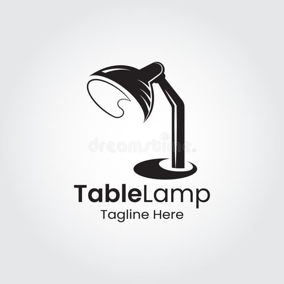 Table Lamp, Desk Lamp, Work Place Lamp Logo Design Template. Stock ...