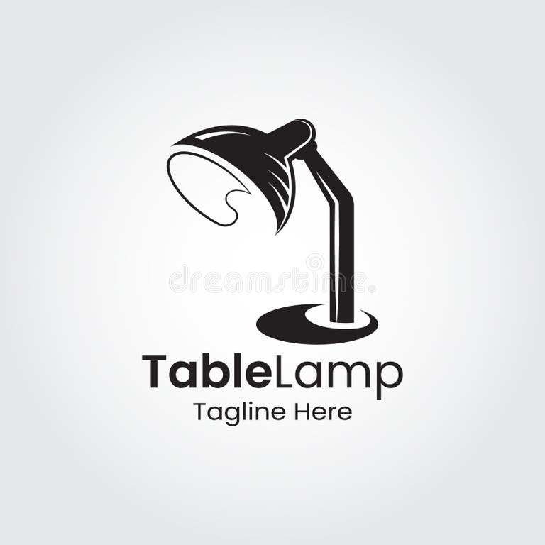 Table Lamp, Desk Lamp, Work Place Lamp Logo Design Template. Stock ...