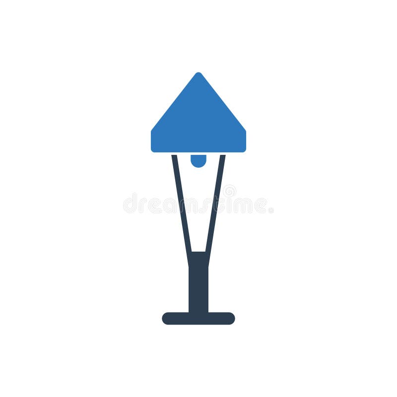 Table Lamp Icon stock illustration. Illustration of vector - 374788600