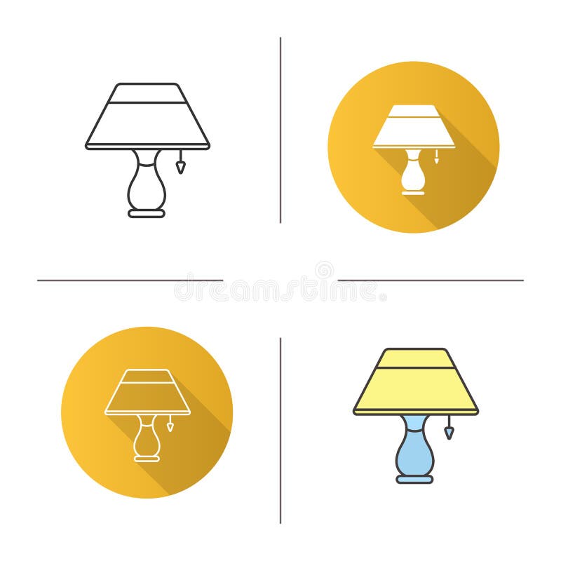 Table lamp app icon stock vector. Illustration of lamp - 175564550