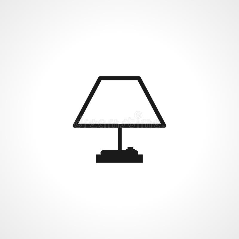 Table Lamp Icon. Table Lamp Isolated Simple Icon Stock Illustration ...