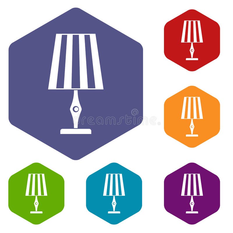 Table Lamp Icon, Cartoon Style Stock Vector - Illustration of ...